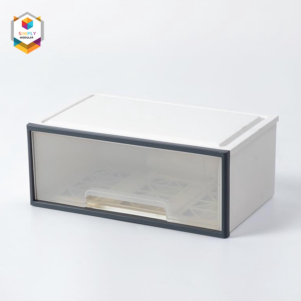 Qubit Level Solo Transparent Stackable Makeup Kit Holder Mini Drawers ...