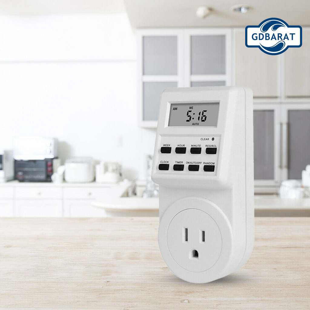 [GD Stock] TM516 Weekly Cycle Programmable Timer Switch Wall Plug-in ...