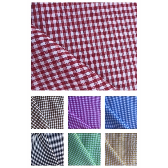 Checkered 7648 Fabric Cloth Textile Tela sold per yard 60” width ...