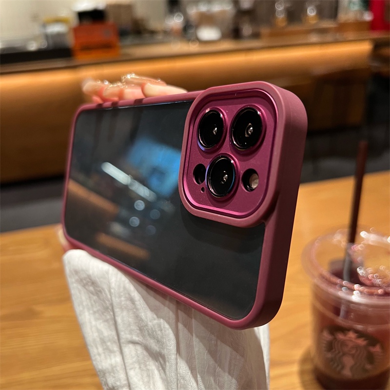 Crystal Shield Phone Case With Lens Film For iphone 11 12 Pro Max 13 ...