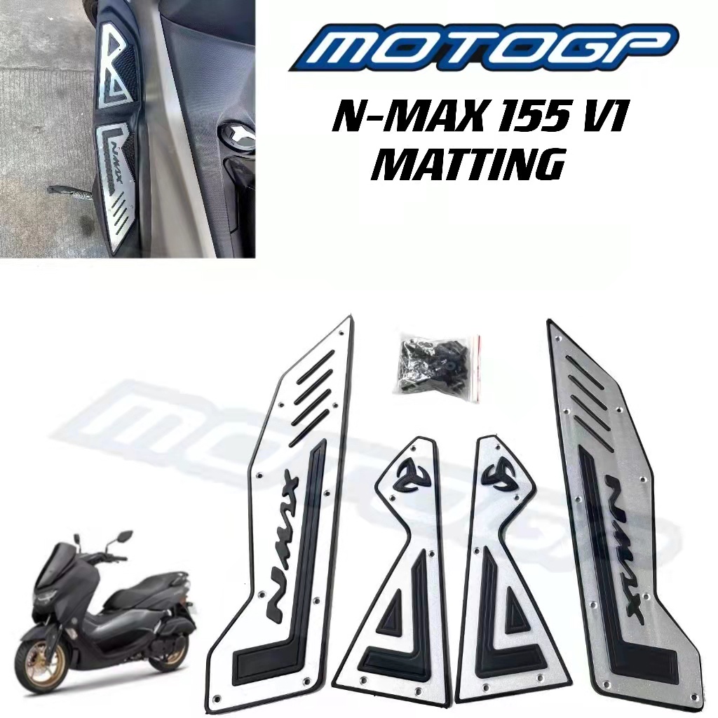 Yamaha Nmax V1 Alloy Matting Footboard With Complete Bolts and Nuts ...