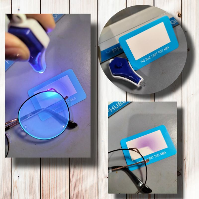 Blue light TESTER KIT for eye glasses | Shopee Philippines