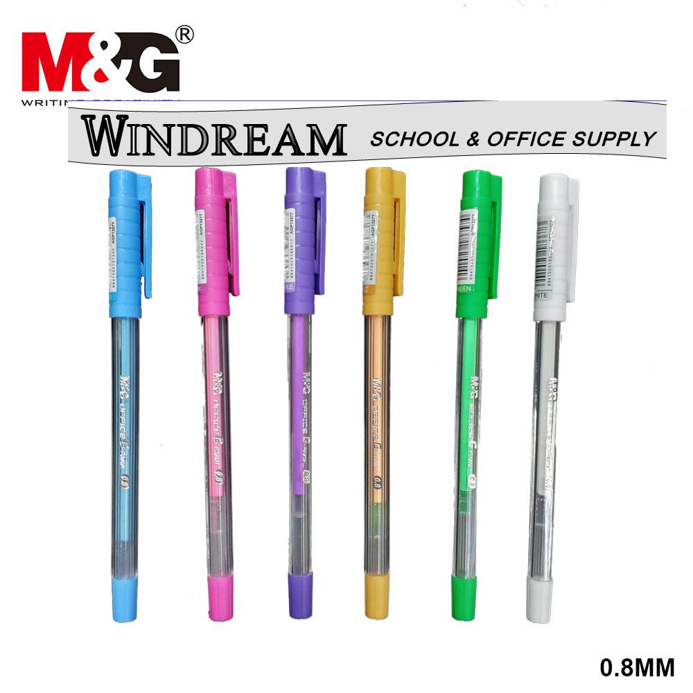 M&G office g gel pen pastel ink 0.8 | Shopee Philippines
