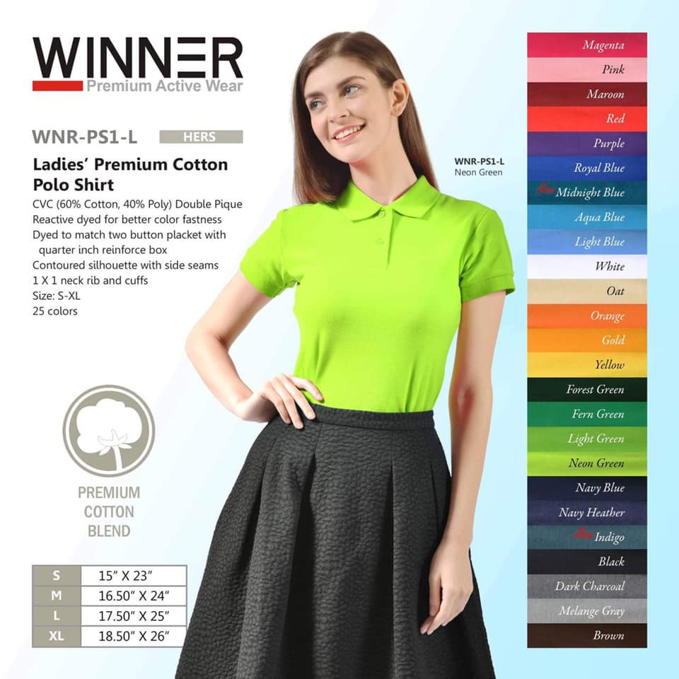 Winner Ladies Polo Shirt (Honeycomb)Melange Gray,Navy Blue,Orange ...