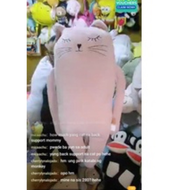 Cat Huggable Mallow Pillow plush toy | Shopee Philippines