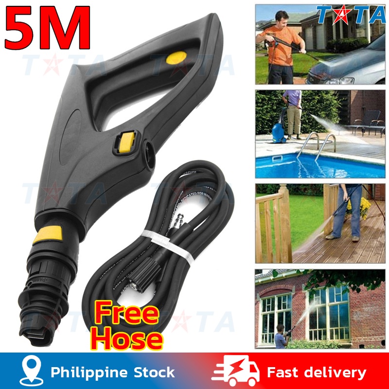 High Pressure Washer Spray Jet With 5M Hose Trigger Lance Strong Water ...
