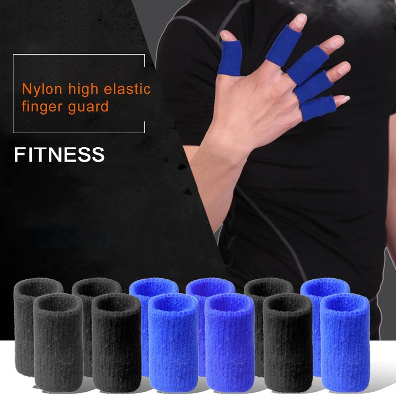 10Pcs Basketball Volleyball Finger Sleeves / Arthritis Support Fingers ...