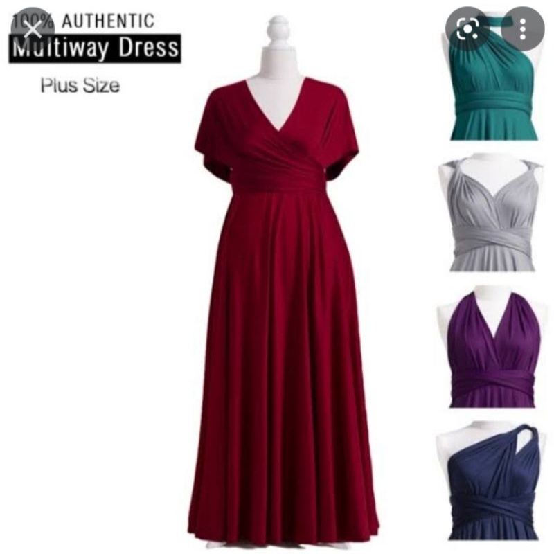PLUS SIZE Infinity Dress with Attached Tube | Shopee Philippines