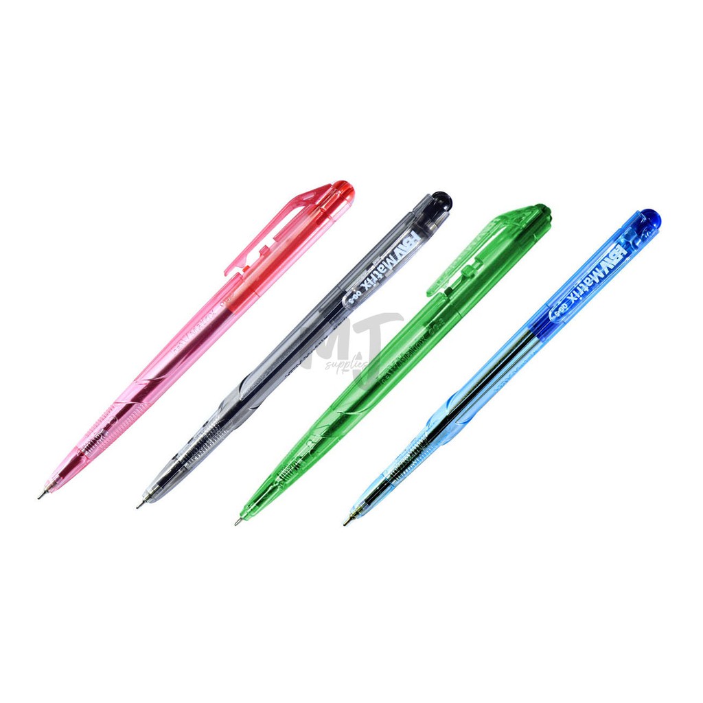 50 PCS. HBW Matrix Retractable Pen (in BLUE, BLACK, RED, and GREEN ...
