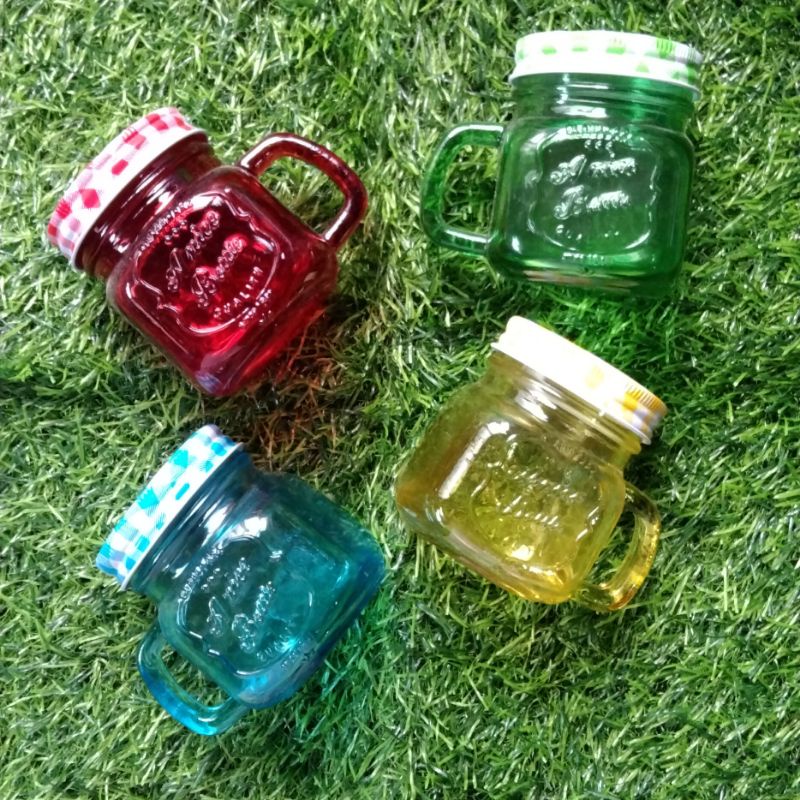 Colorful Mason Jars (250ml) | Shopee Philippines