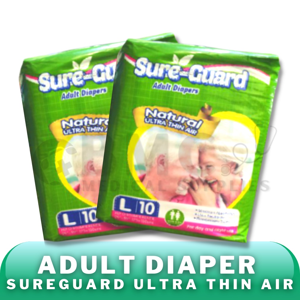 Adult Diaper | Sureguard (10pcs/pack) | Shopee Philippines