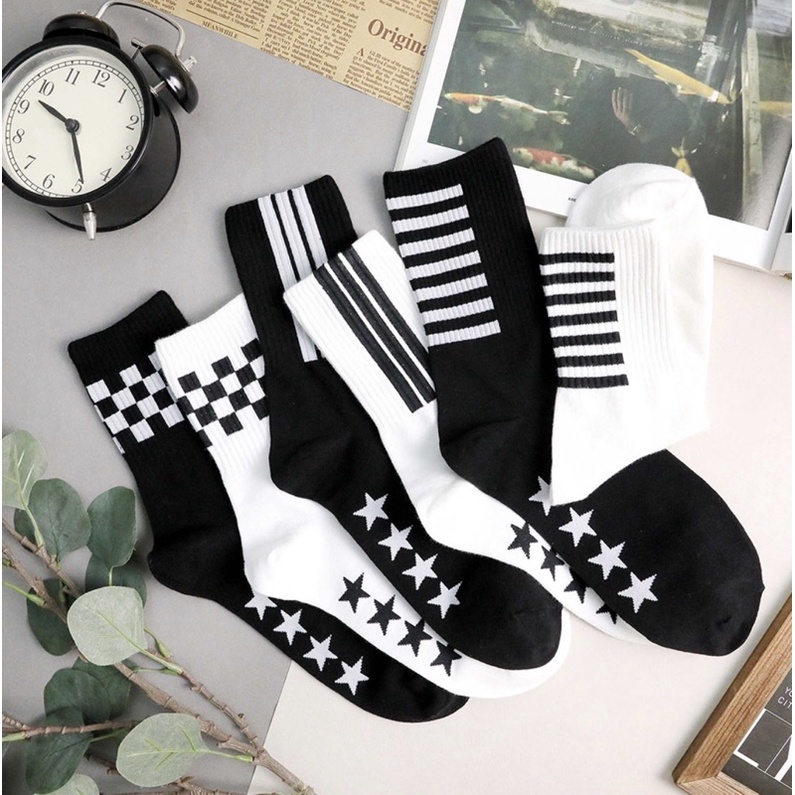 Korean Socks - Line Trendy Socks - Iconic Socks | Shopee Philippines