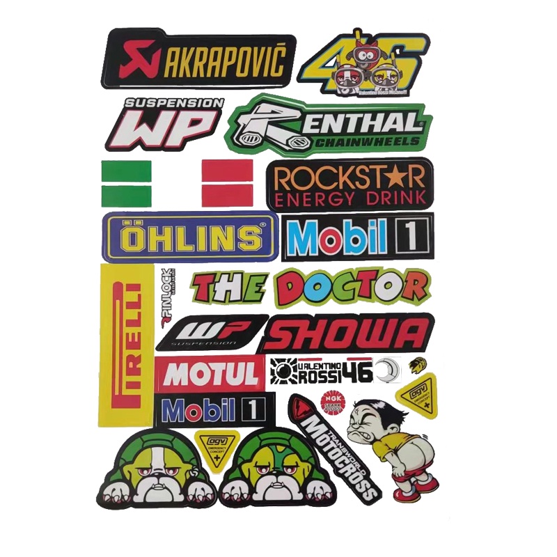 MOTUL NGK GoPro sponsor sticker for motor bike scooter motorcycle ...