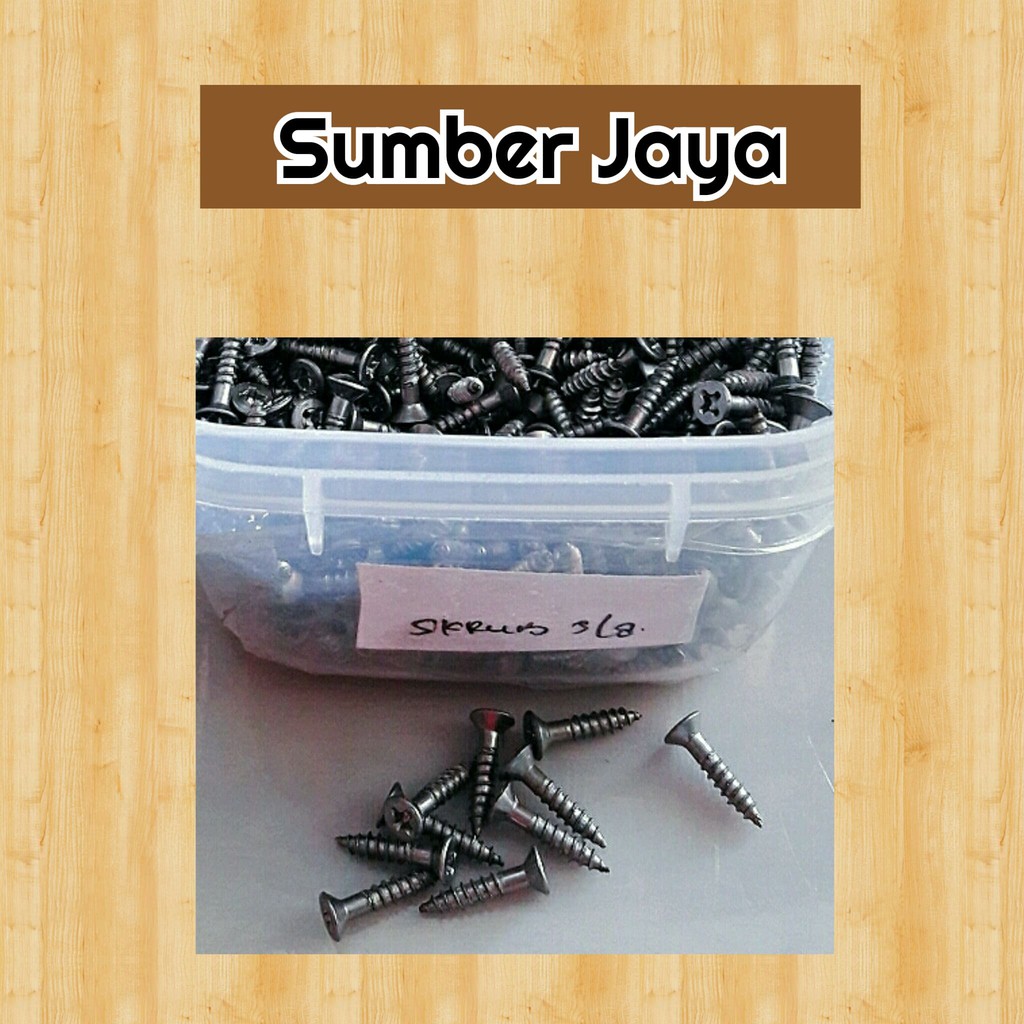 KAYU Repack Wood Screws 5/8 inch (2 cm) Contains 10 Pcs | Shopee ...