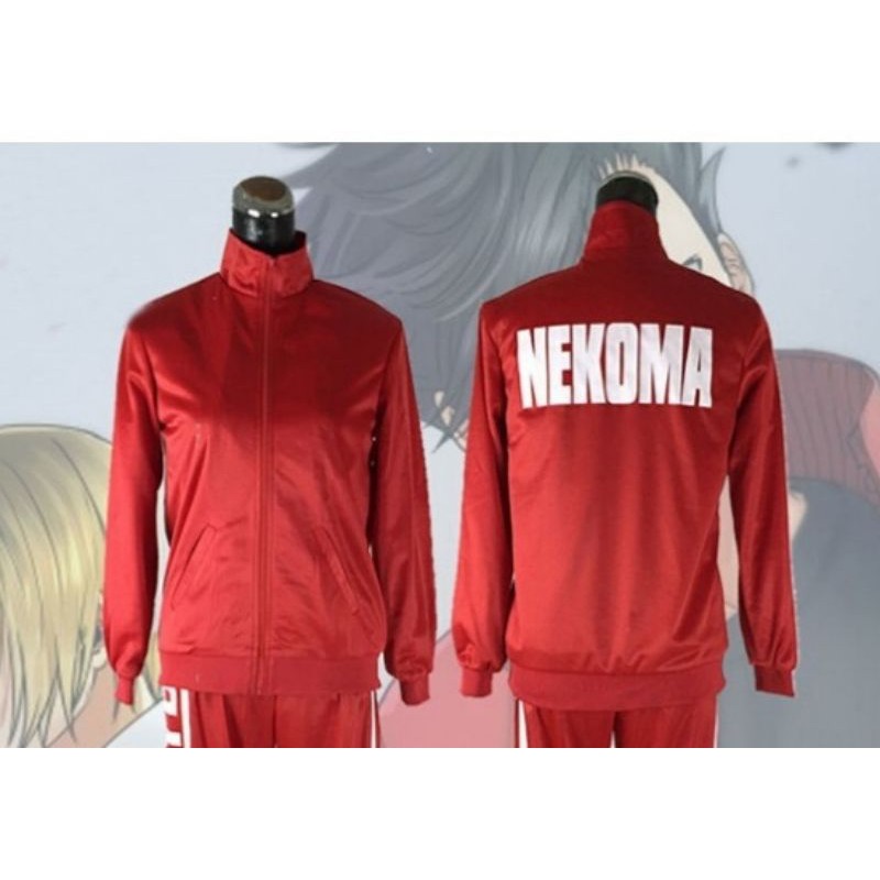 Haikyuu anime Jacket karasuno nekoma red | Shopee Philippines