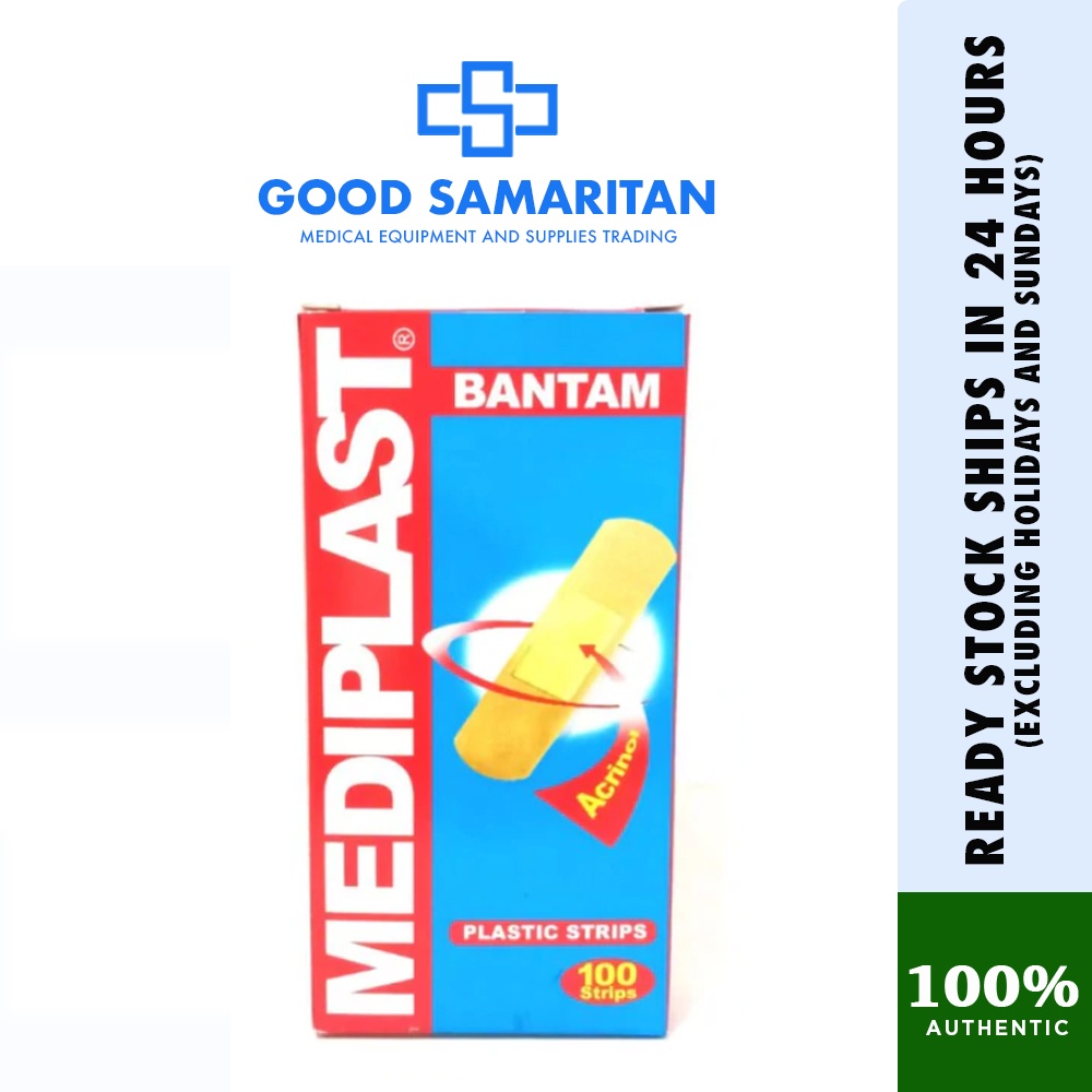 Mediplast Bantam Plastic Bandages 100pcs | Shopee Philippines
