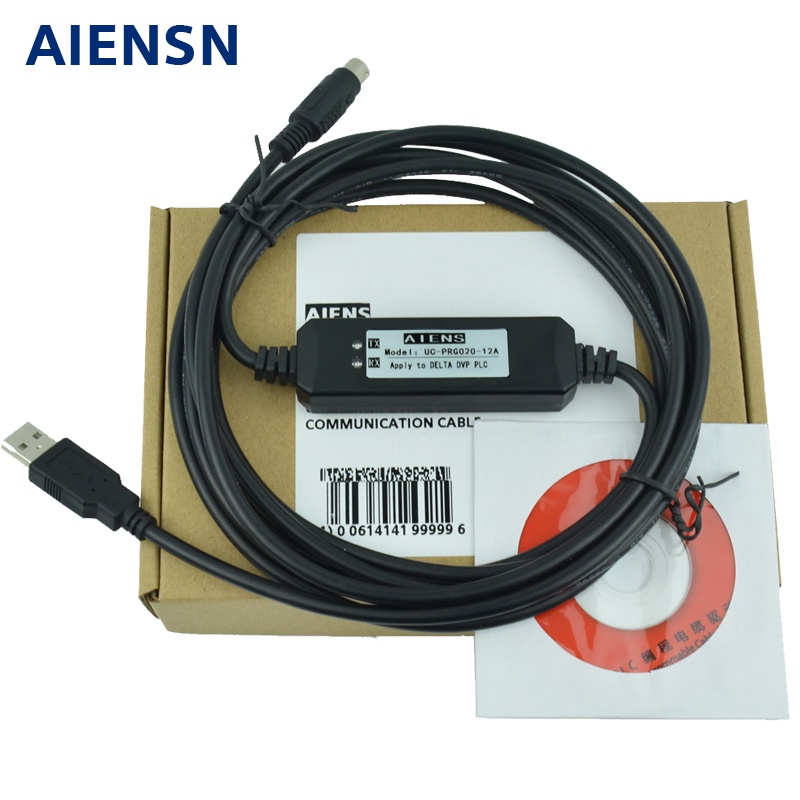 A Compatible with UC-PRG020-12A Delta PLC programming cable USB to DVP ...