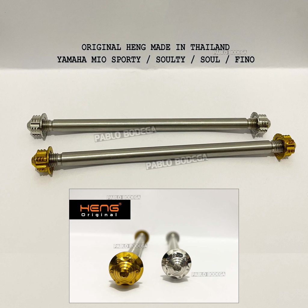 Original Ehe Made in Thailand Front Axle Mio Sporty Soulty Soul Fino ...