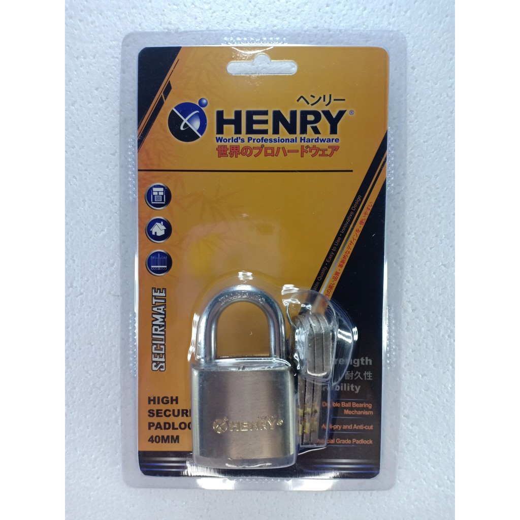 Henry Elegant Short Shackle Padlock (HEP) | Shopee Philippines