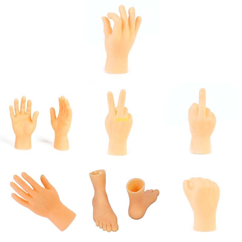 youn Novelty Funny Fingers Hands Feet Foot Model Tricky Toys Puppets ...