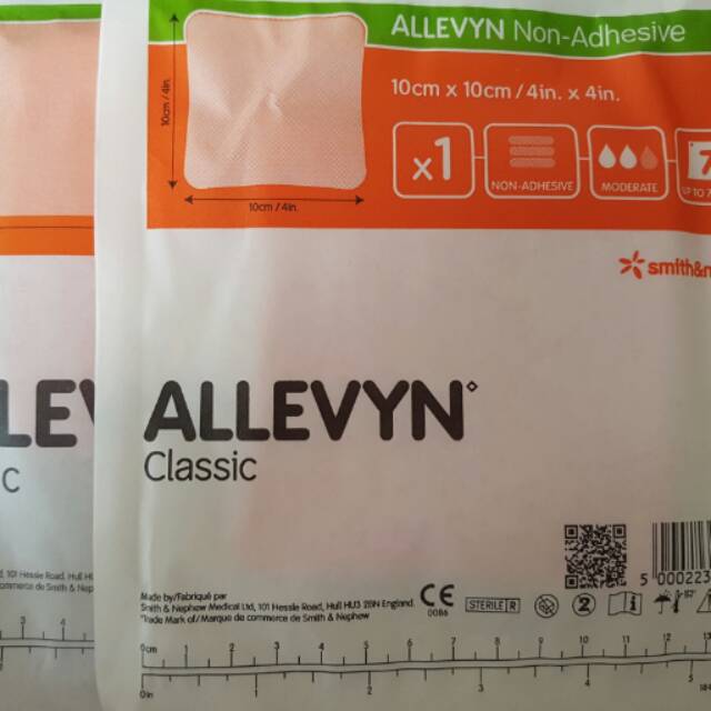 Allevyn Classic Non Adhesive Foam Bandage 10x10cm for Medical Supplies ...