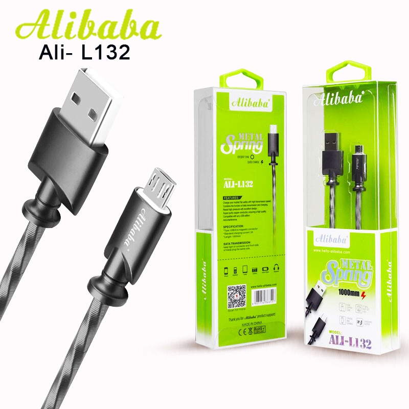 Alibaba Ali-L132 1M Metal spring Charging Cable ( Android,IOS ...