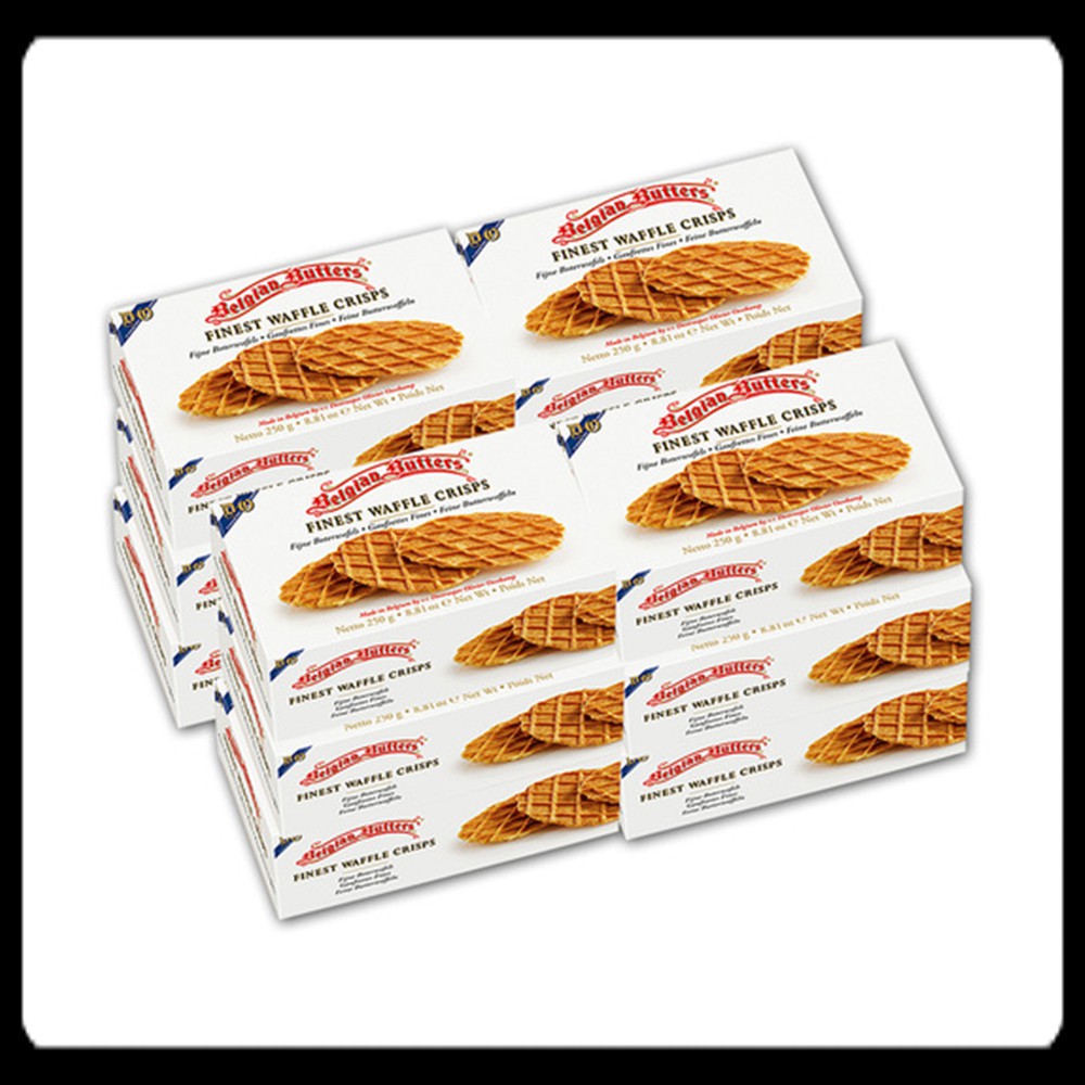 Belgian Butters Finest Waffle Crisps 12 Pack (250g per pack) | Shopee ...