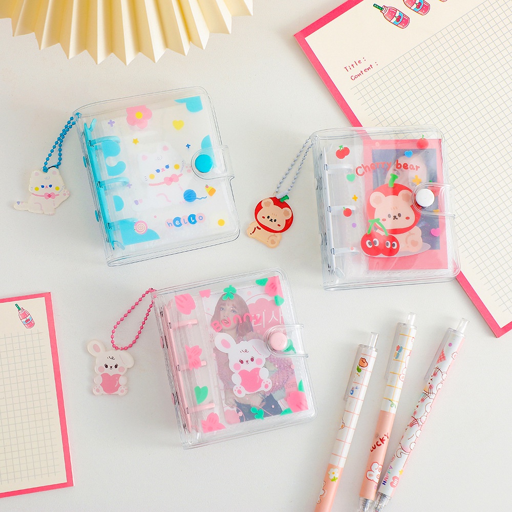 1 x Cute Transparent Photo Album Star Chasing Album With Pendant Mini ...