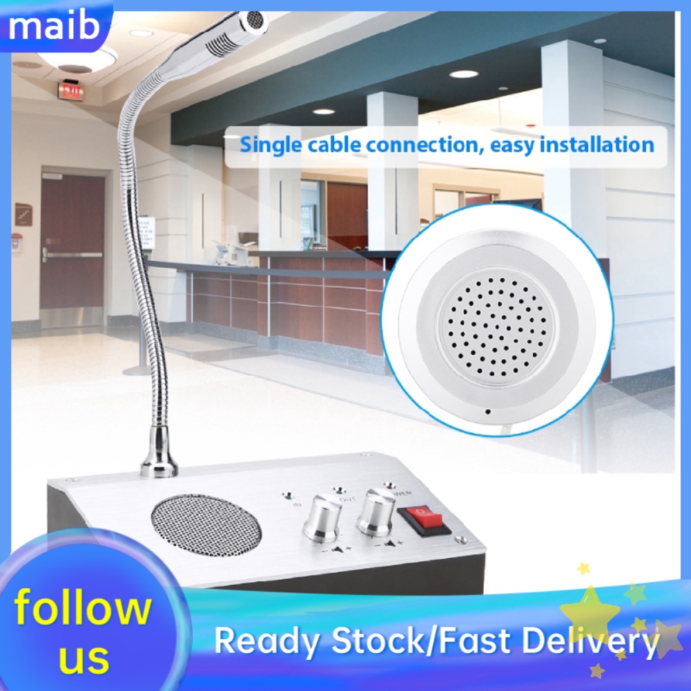 [Ready Stock] 100-240V Dual Way Voice Mic Speaker Intercom Window ...