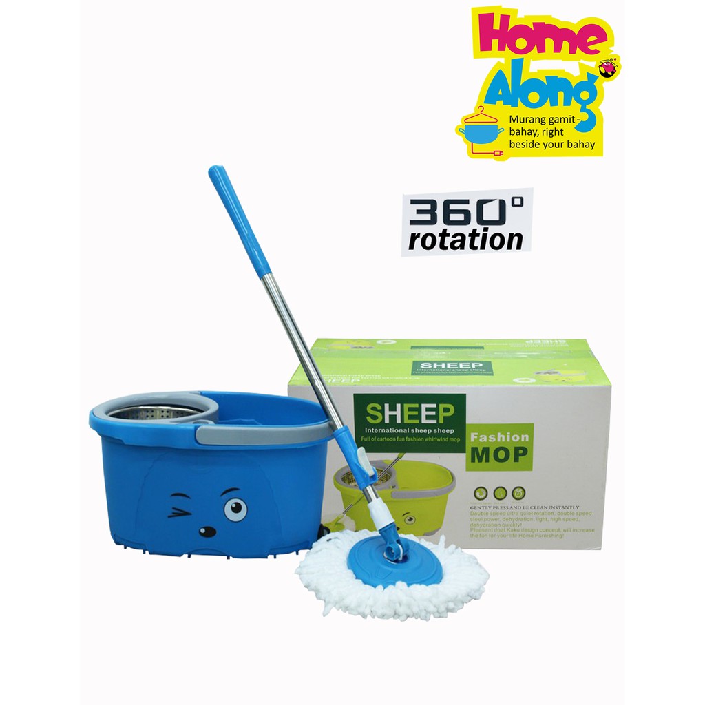 Happy Sheep Microfiber 360 Degrees Tornado Mop And Bucket | Shopee ...