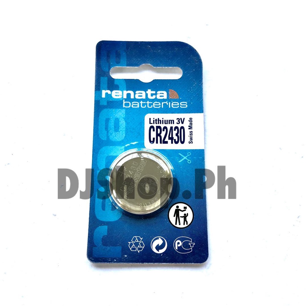 Renata Battery 3v lithium battery CR2430 battery | Shopee Philippines
