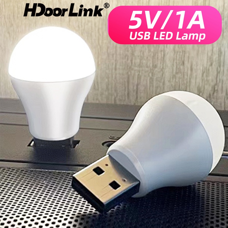 HdoorLink Portable USB LED Lamp Soft Colourful Light Eye Protection ...