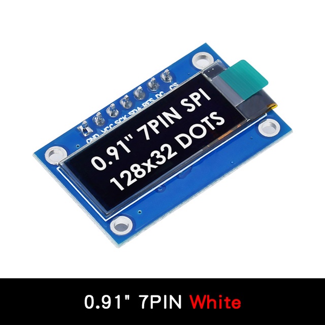 SSD1306 7PIN 0.91inch 128x32 SPI OLED Module 0.91 SSD1306 7PIN 0.91inch 128x32 SPI OLED Module 0.91