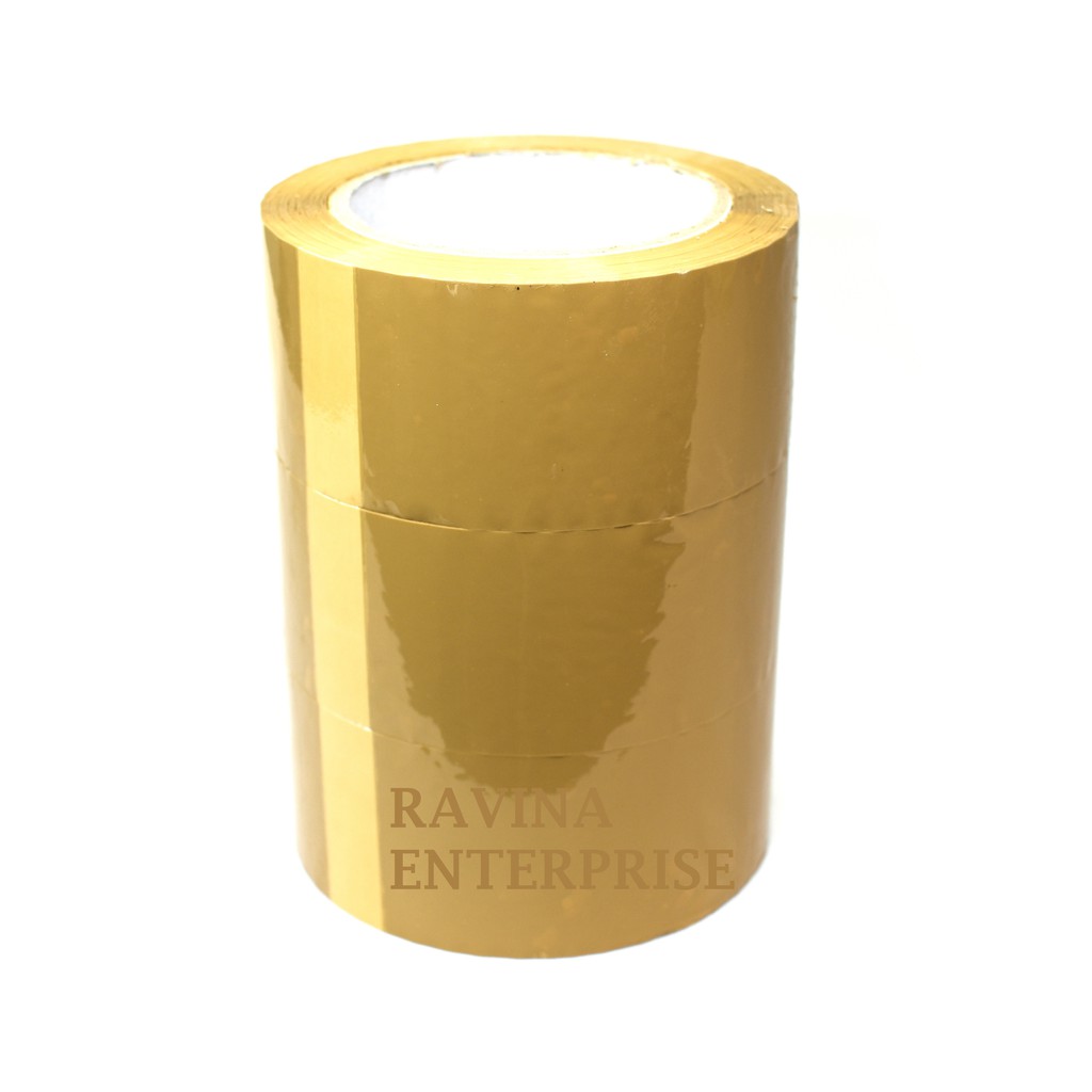 Tan Packaging Tape 3 pcs (2''x100m)Guaranteed 43 microns | Shopee ...