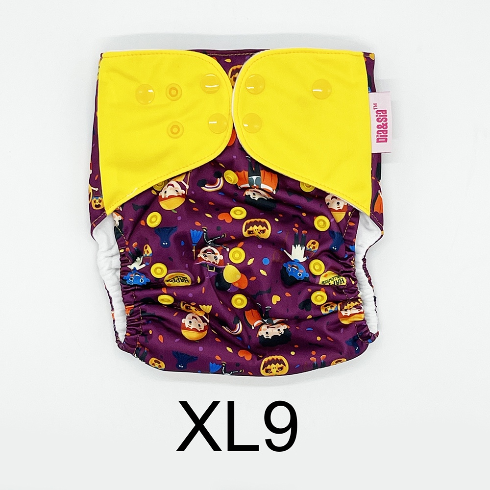 a XL DIA&SIA Cloth Diaper w double Leg Gussets and inserts | Shopee ...