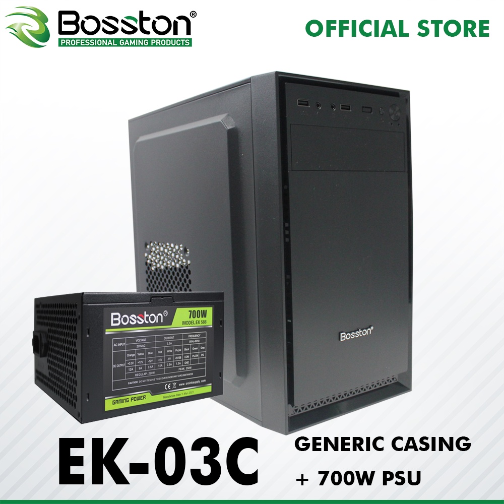 Bosston Ek03C Generic Casing ATX, Micro-ATX and Mini-ITX and With Free ...
