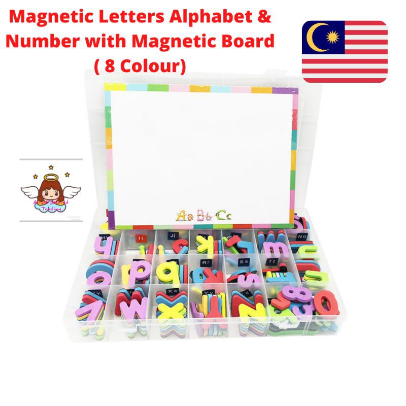 Magnetic Alphabets Letters and Numbers with Magnetic Board / Foam ...