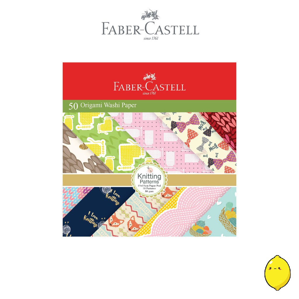 Faber Origami Washi Paper 15 x 15 Patterns/ Motif Folded Paper | Shopee ...