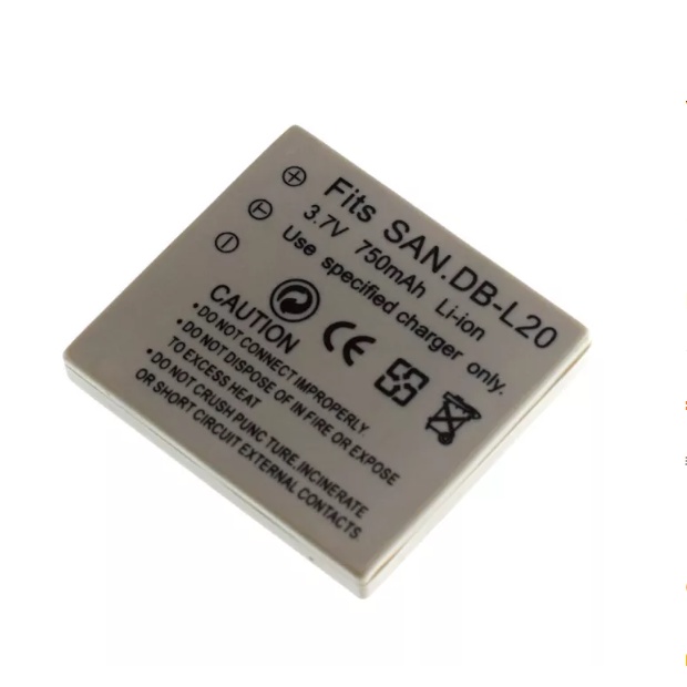 DB L20AU DB L20A DB L20 1Battery Pack for Sanyo Xacti DMX C5W C6K C6S C6R CA6 CA65 CG65 Camera ...