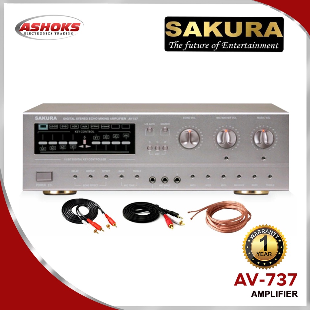 Sakura AV 737 / Sakura Amplifier / 1400 watts x2 / Amplifier / Original Sakura / Sakura / Av 737 ...