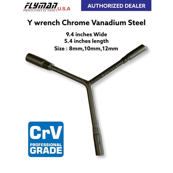 Y Wrench 8-10-12 / 10-12-14 Extra Long Heavy Duty motorcycle tool ...