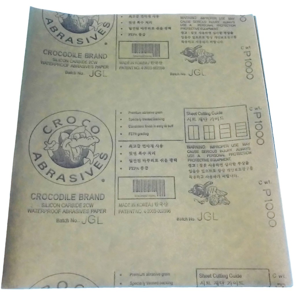 CROCODILE SAND PAPER NO. 1000 ( TINGI 1 PIECE ) | Shopee Philippines