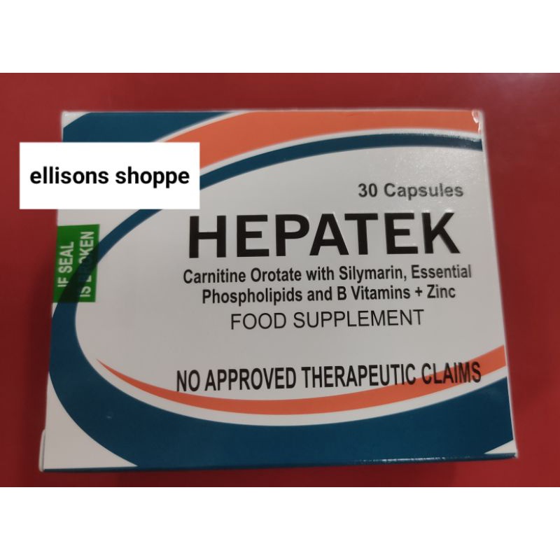 HEPATEK Food Supplement Carnitine Orotate w/ Silymarin, Esst'l ...