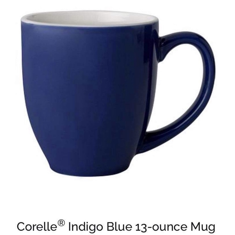 Corelle Coordinates Indigo Blue 13 oz Mug Stoneware | Shopee Philippines