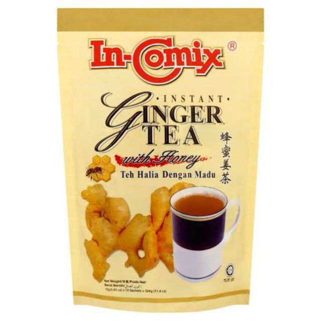 In-Comix Instant Ginger Tea with Honey Teh Halia Dengan Madu 324g ...
