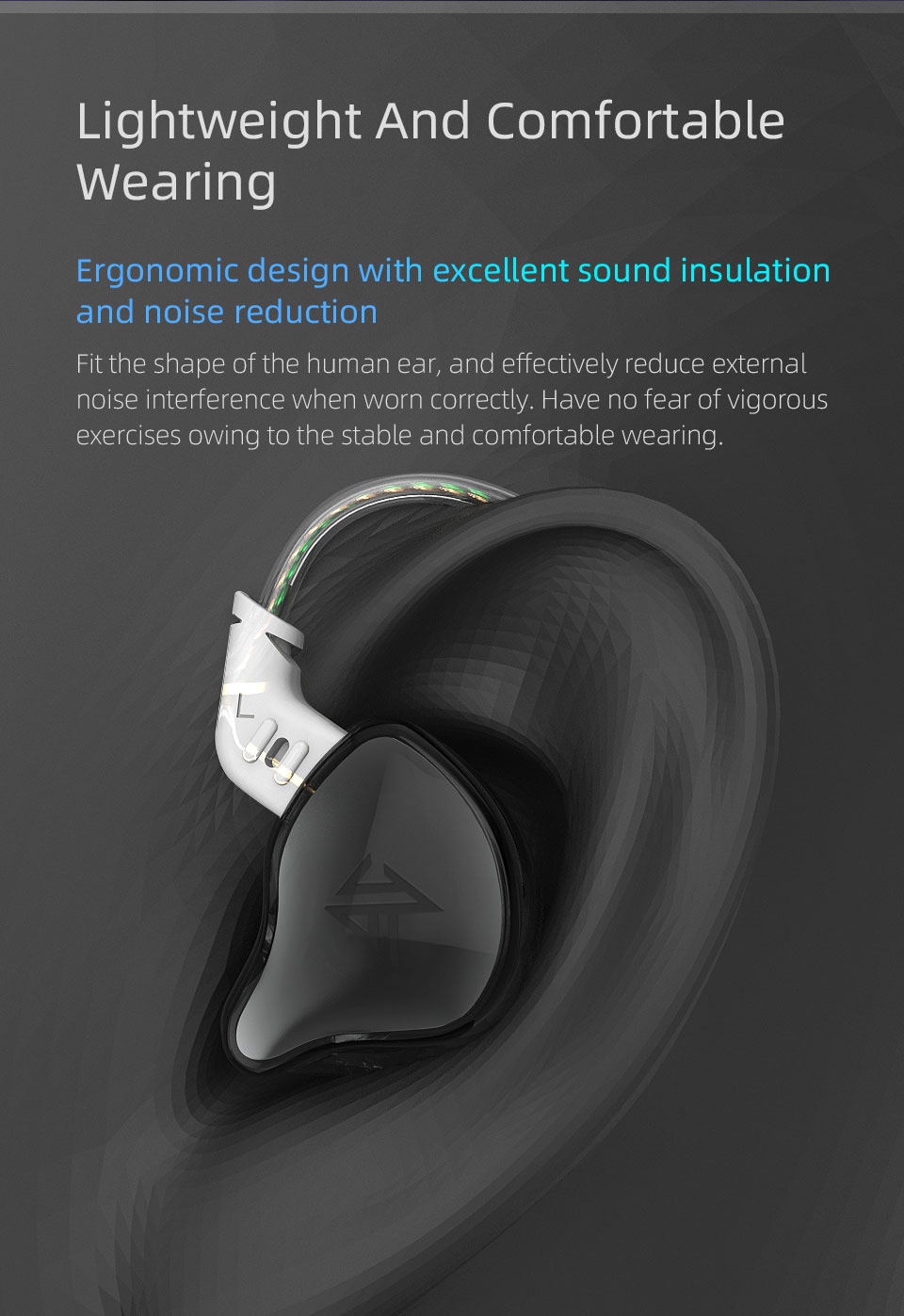 KZ EDC Wired Earphones HIFI Bass Earbuds In Ear Monitor Headphones ...
