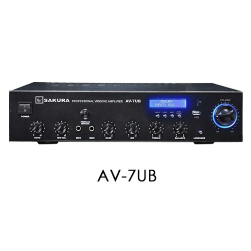 Sakura AV-7UB Professional Videoke Amplifier ( 850 Watts x 2 ) | Shopee ...