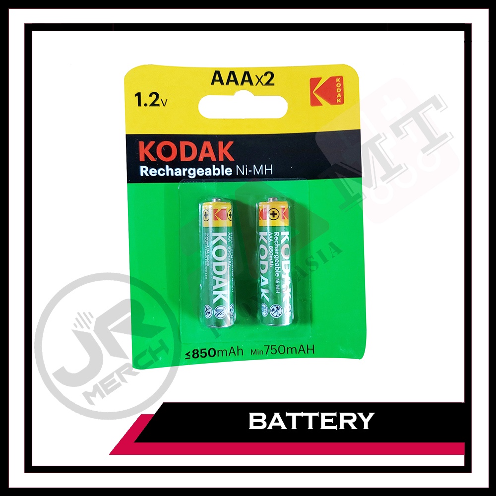 Kodak 2 x AAA Rechargeable Battery pack (K2-AAA) | Shopee Philippines
