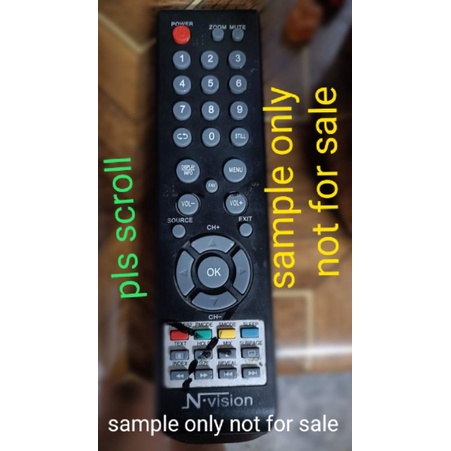 Nvision led tv remote(universal)100% na gagana sa tv mo | Shopee ...