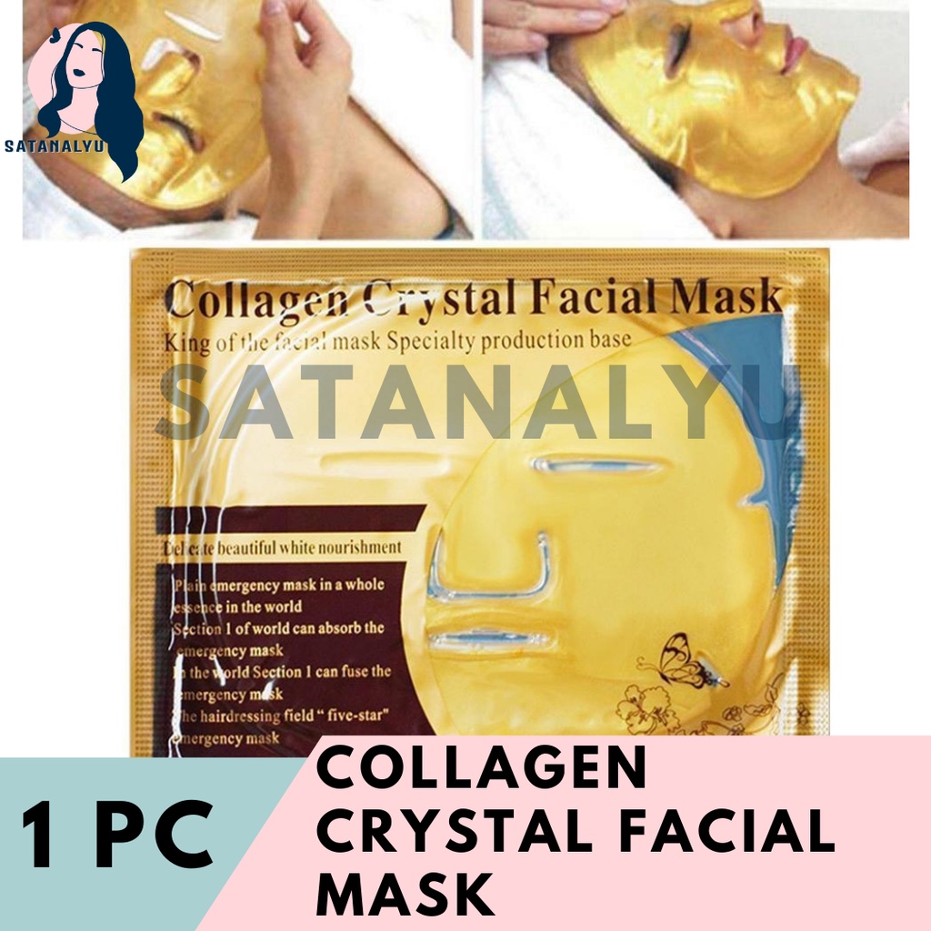 Collagen Crystal Facial Mask white | Shopee Philippines